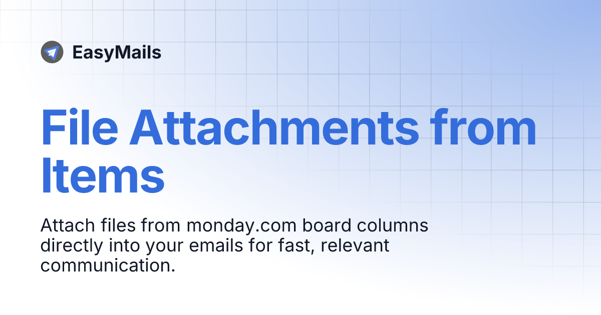 File Attachments from Items | EasyMails